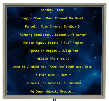 Second Life Marketplace - SandBox Timer V2